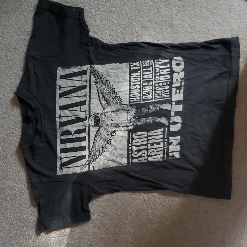 Nirvana Astro Arena Live In Utero Poster Graphic Gray… - Gem